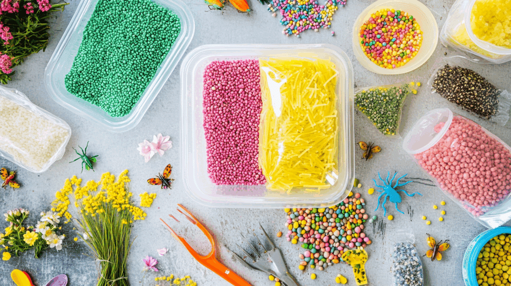 4 Easy Spring Sensory Bin Ideas at Home - Theresa Reviews