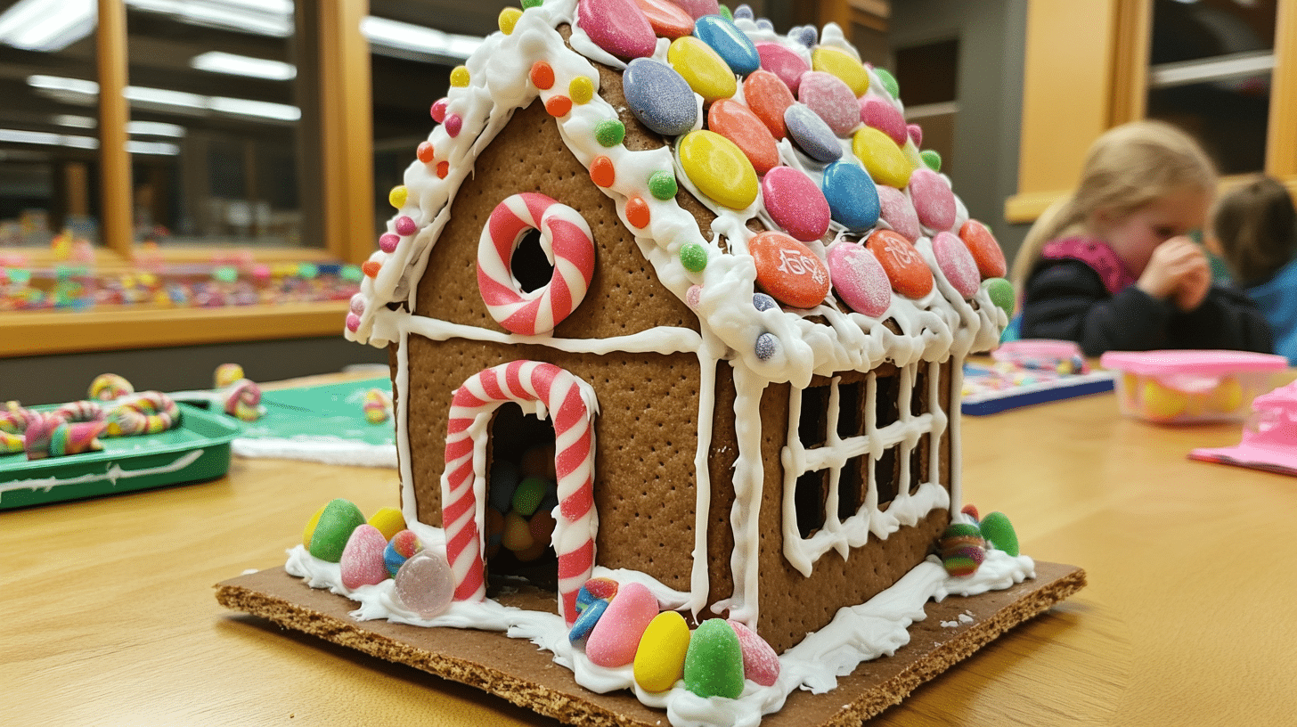 How to Make a School Gingerbread House Classroom Project - Theresa Reviews