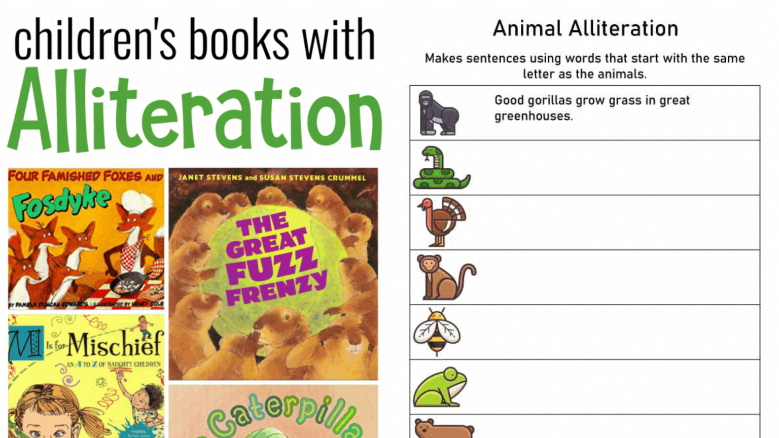 Fun Alliteration Activities for Language Learning - Theresa Reviews